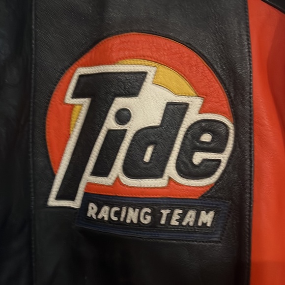 Jackets & Coats | Vintage Black Leather Tide Racing Jacket | Poshmark
